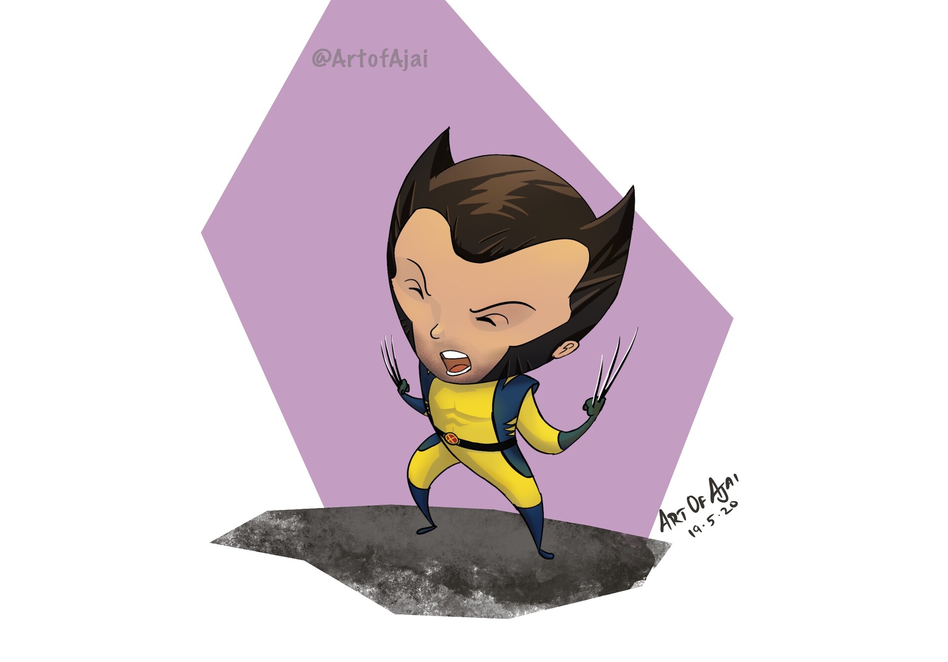 ArtStation - Adorable wolverine