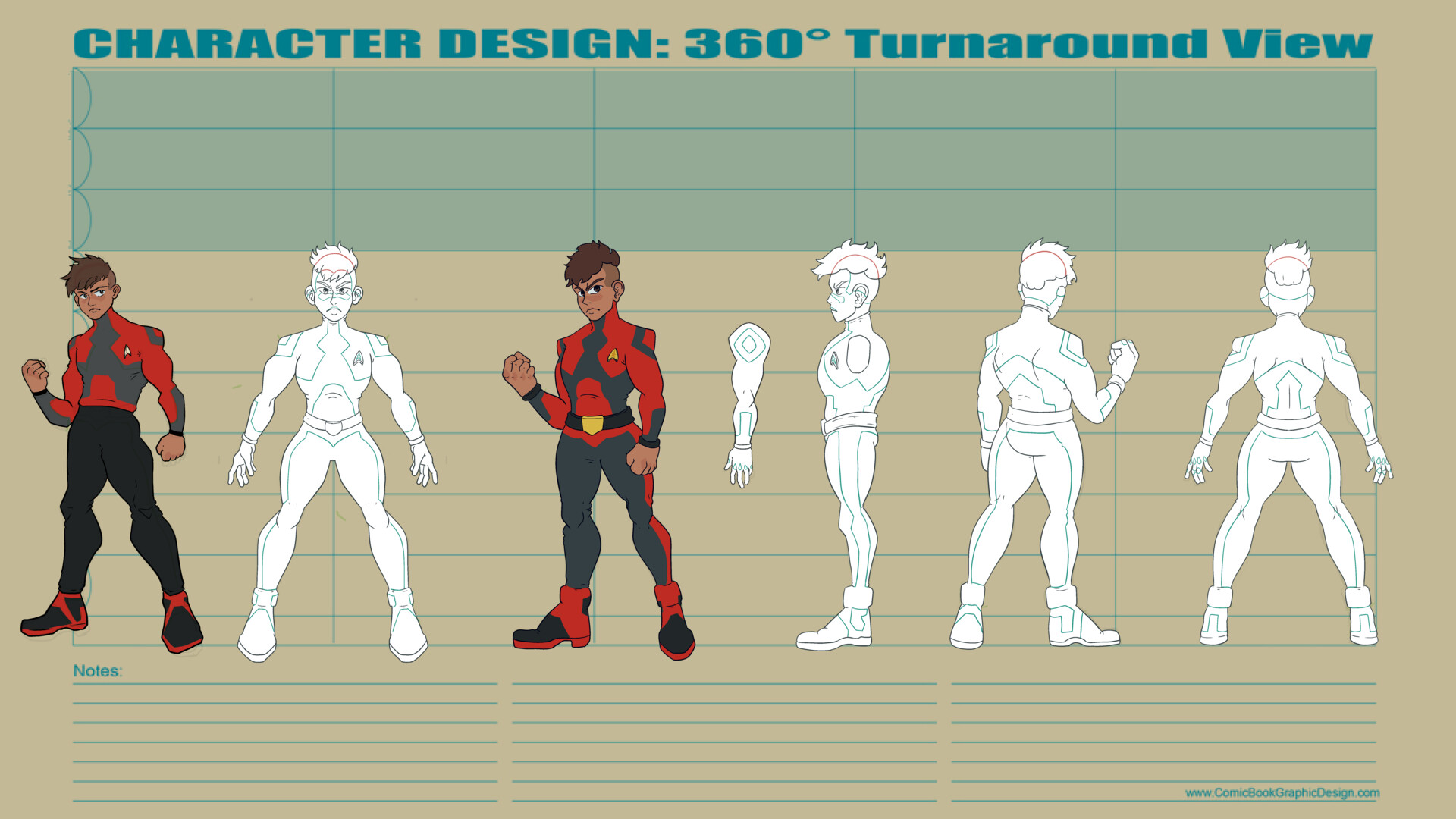 ArtStation - Star Trek Fan Project- Character Turnaround 1