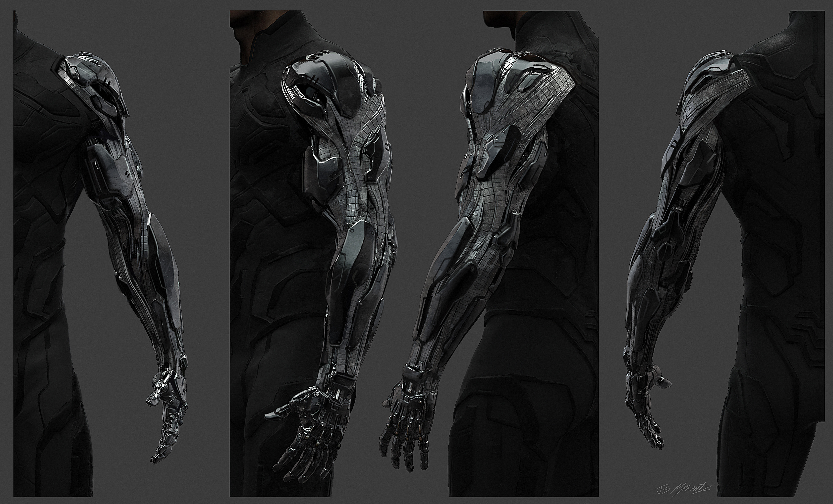 Jerad S. Marantz - DEADPOOL 2 Cable ARM Concept ART