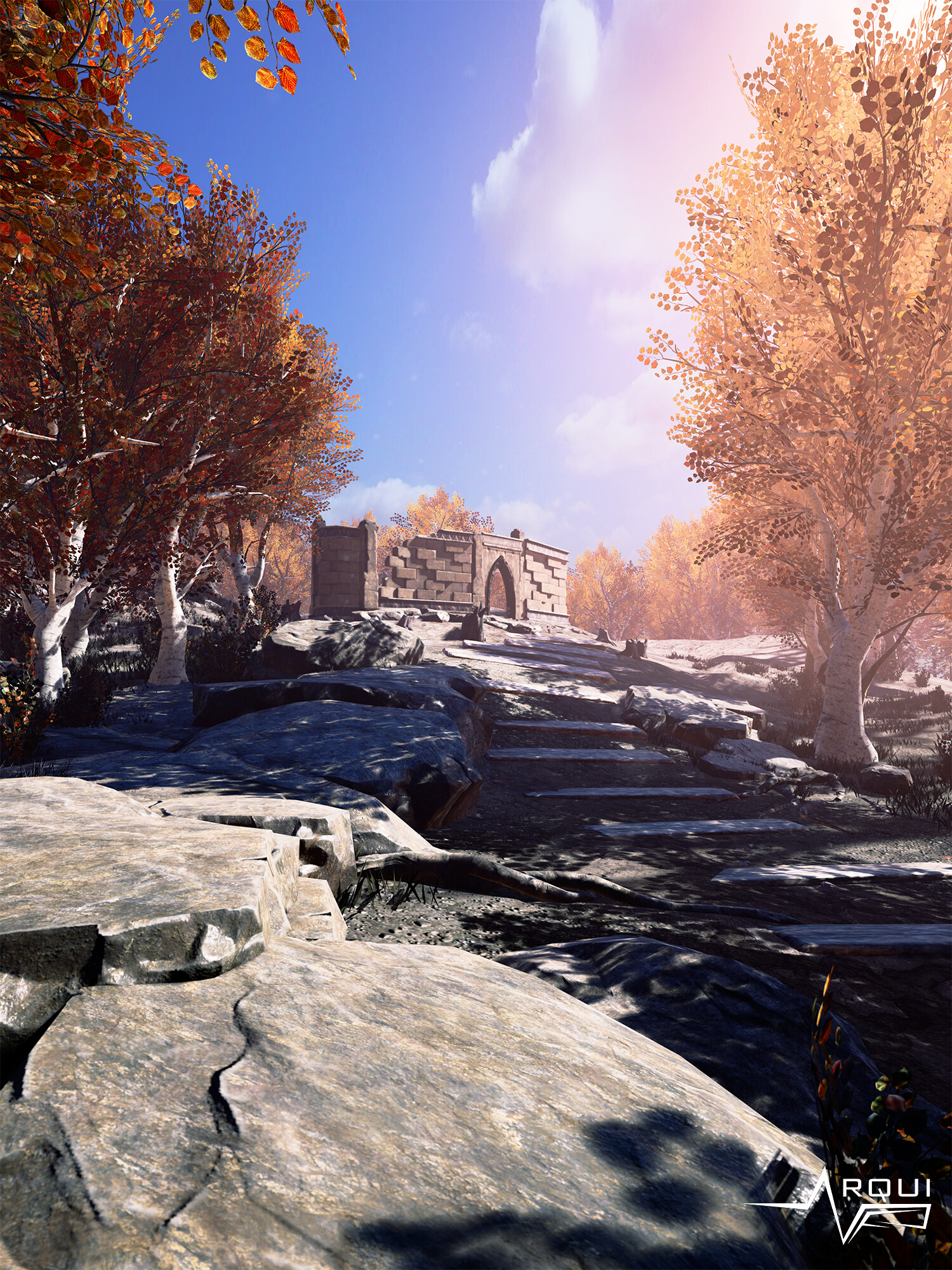 ArtStation - The old shattered castle