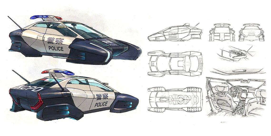 Futuristic Police Cars