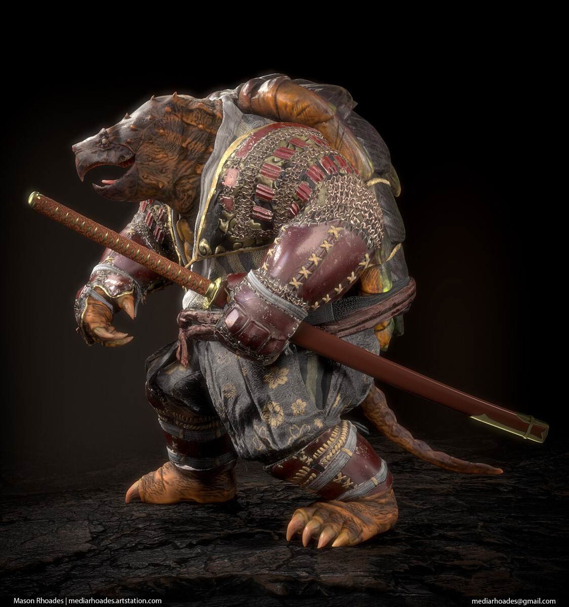 Mason Rhoades - Tortle Samurai - Real Time Character