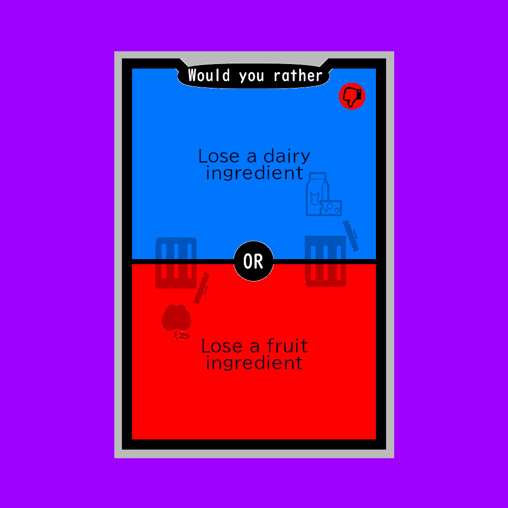 ArtStation - board game 'would you rather' cards