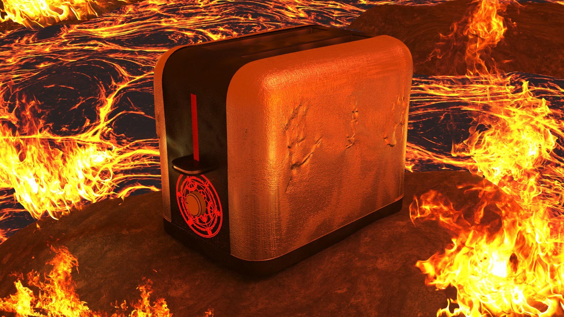 ArtStation - Demon Toaster.. Lava.. eh. Thing.