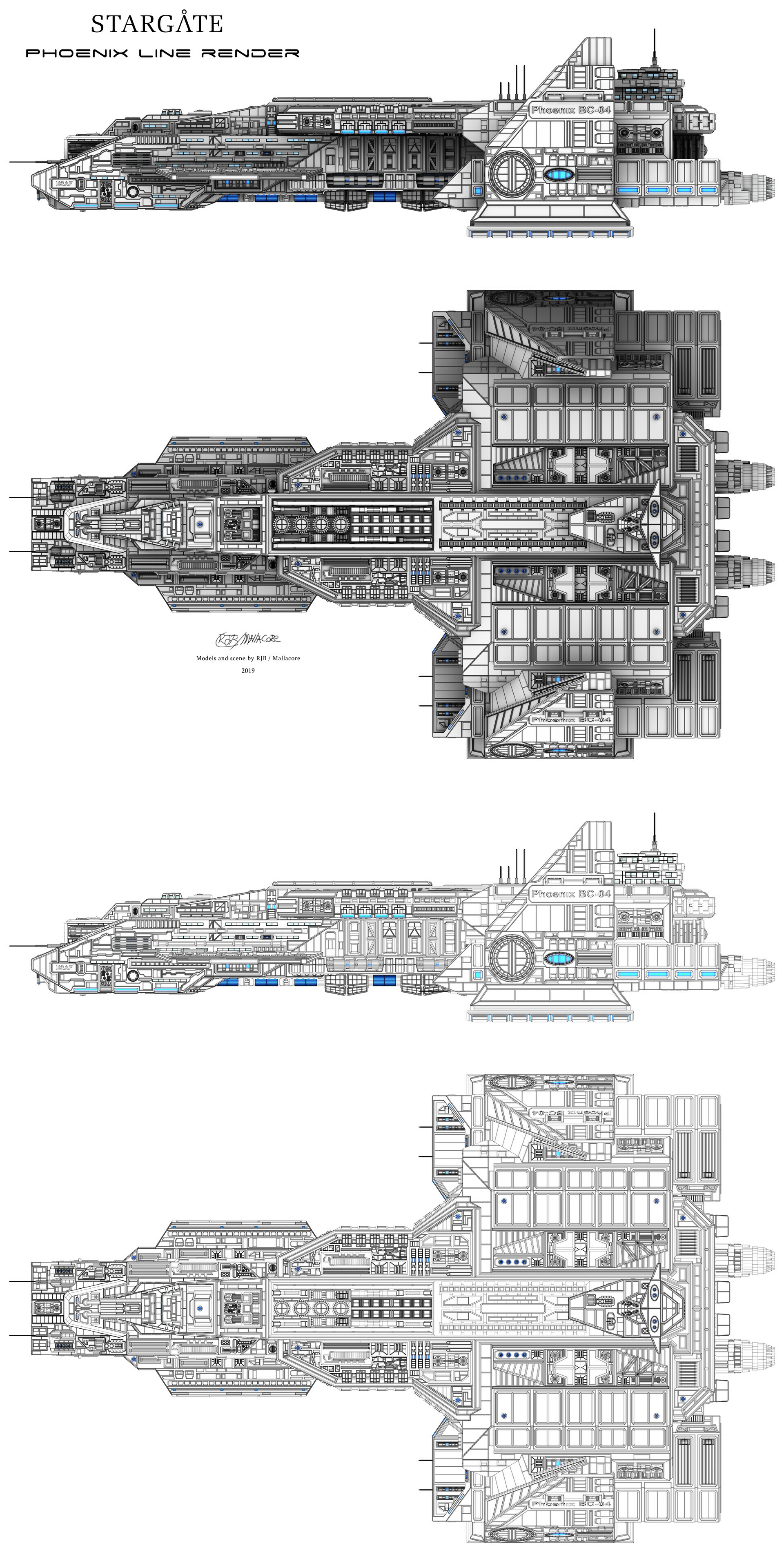 ArtStation - Stargate - Phoenix Line Render - Fan Design