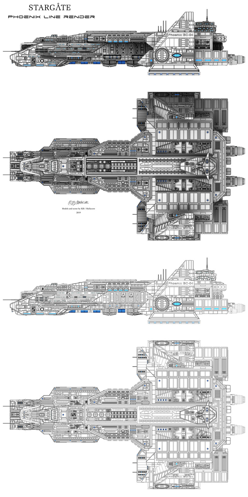 Ryan Begemann - Stargate - Phoenix Line Render - Fan Design