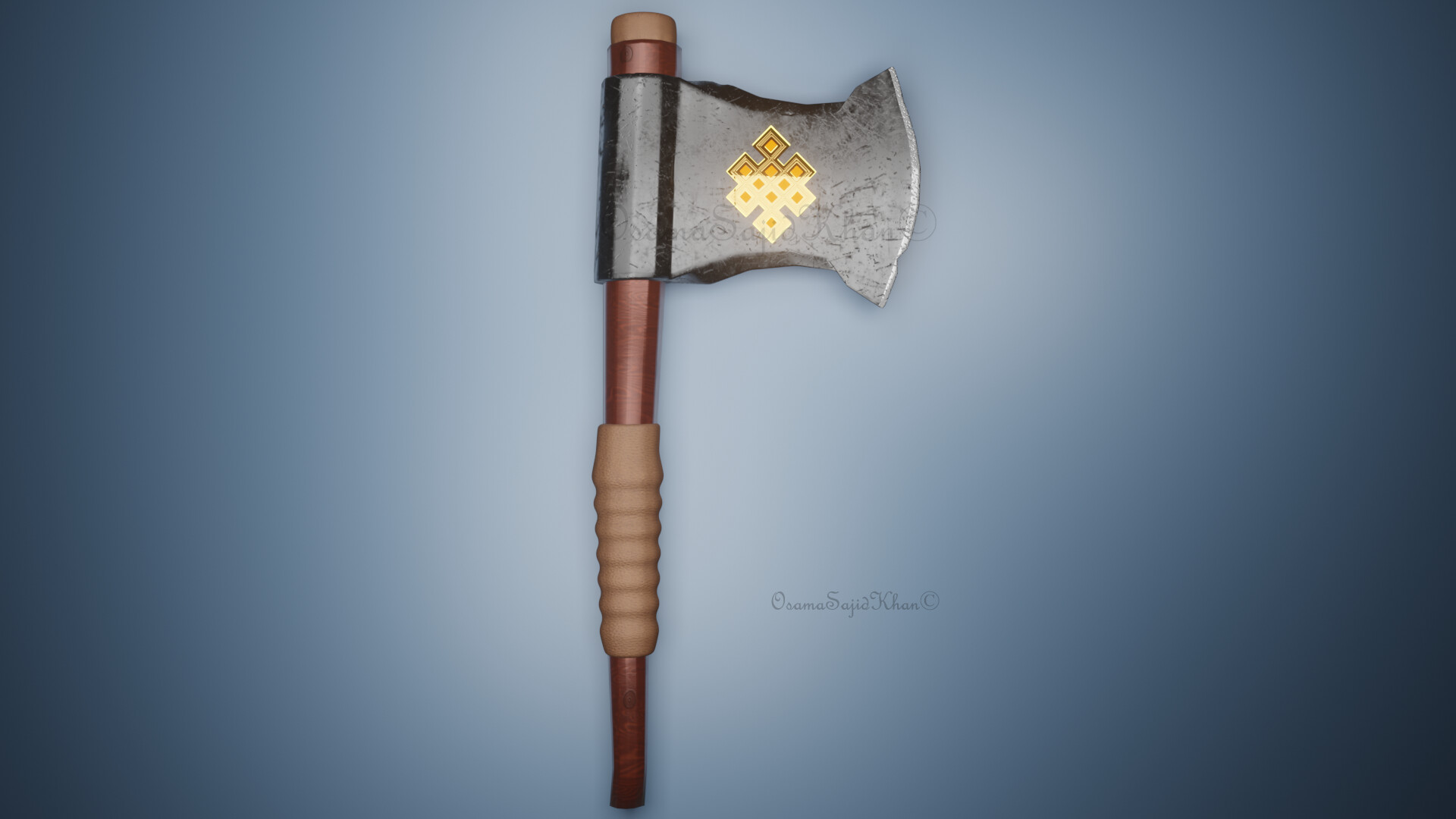 ArtStation - Viking Axe Rune Engraved - Skeggox