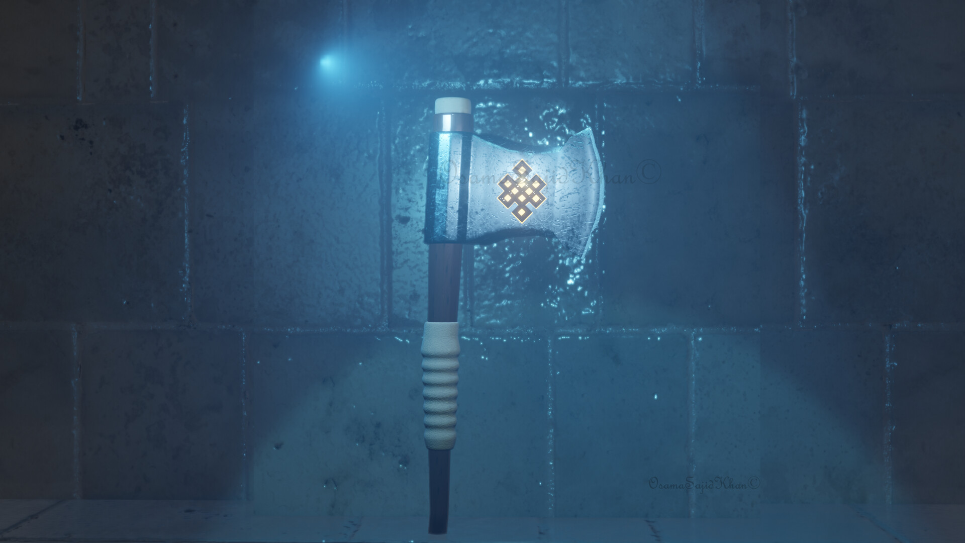 Osama Sajid Khan - Viking Axe Rune Engraved - Skeggox