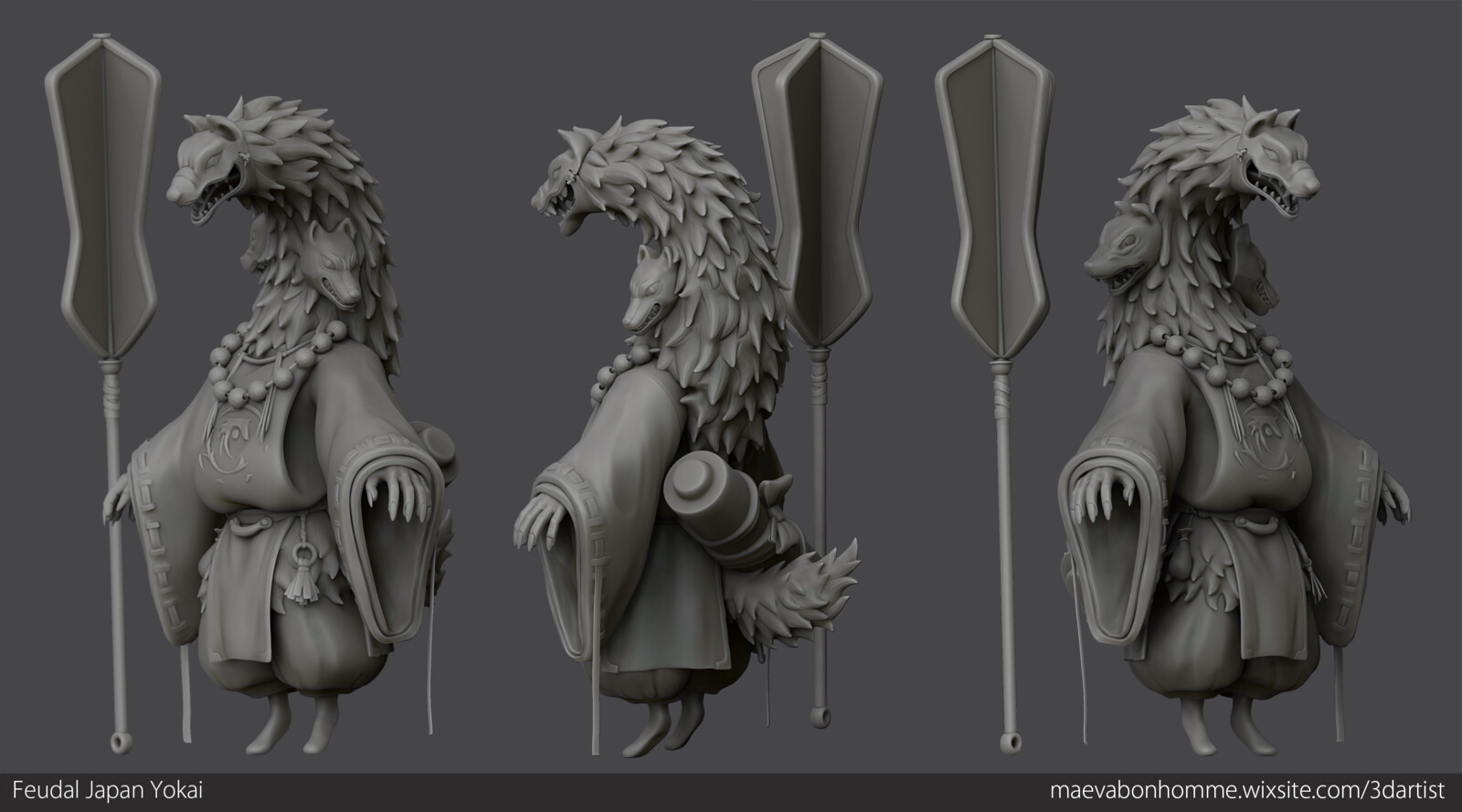 Maeva Bonhomme - Inugami Feudal Japan Yokai