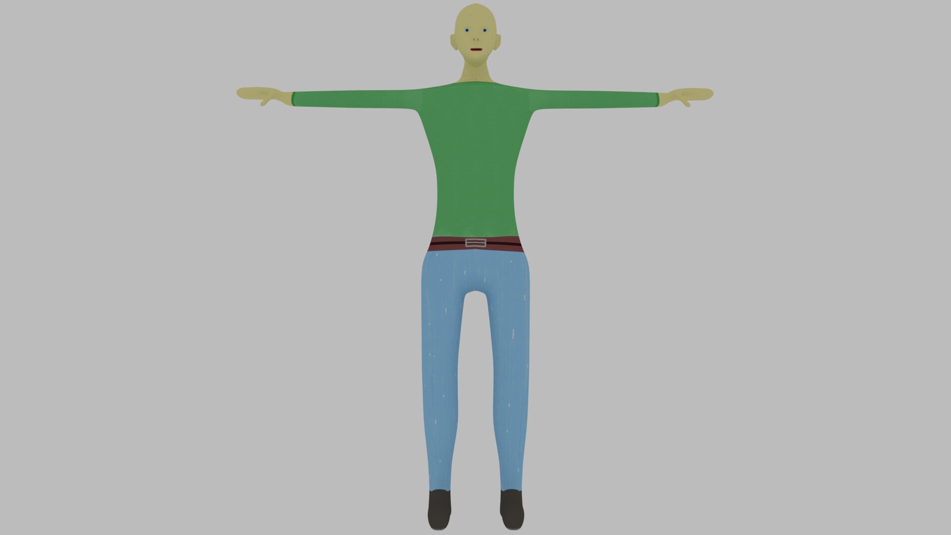 ArtStation - My first character in 3D (model + rig + texture)