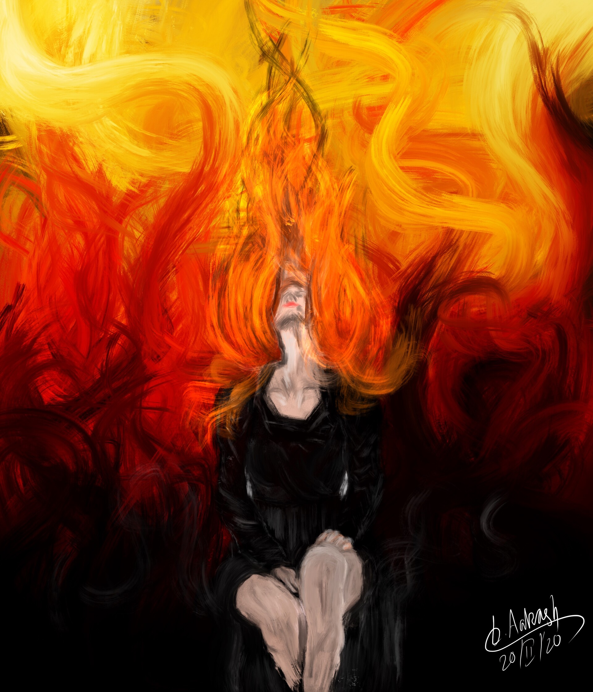 ArtStation - Feelings set ablaze