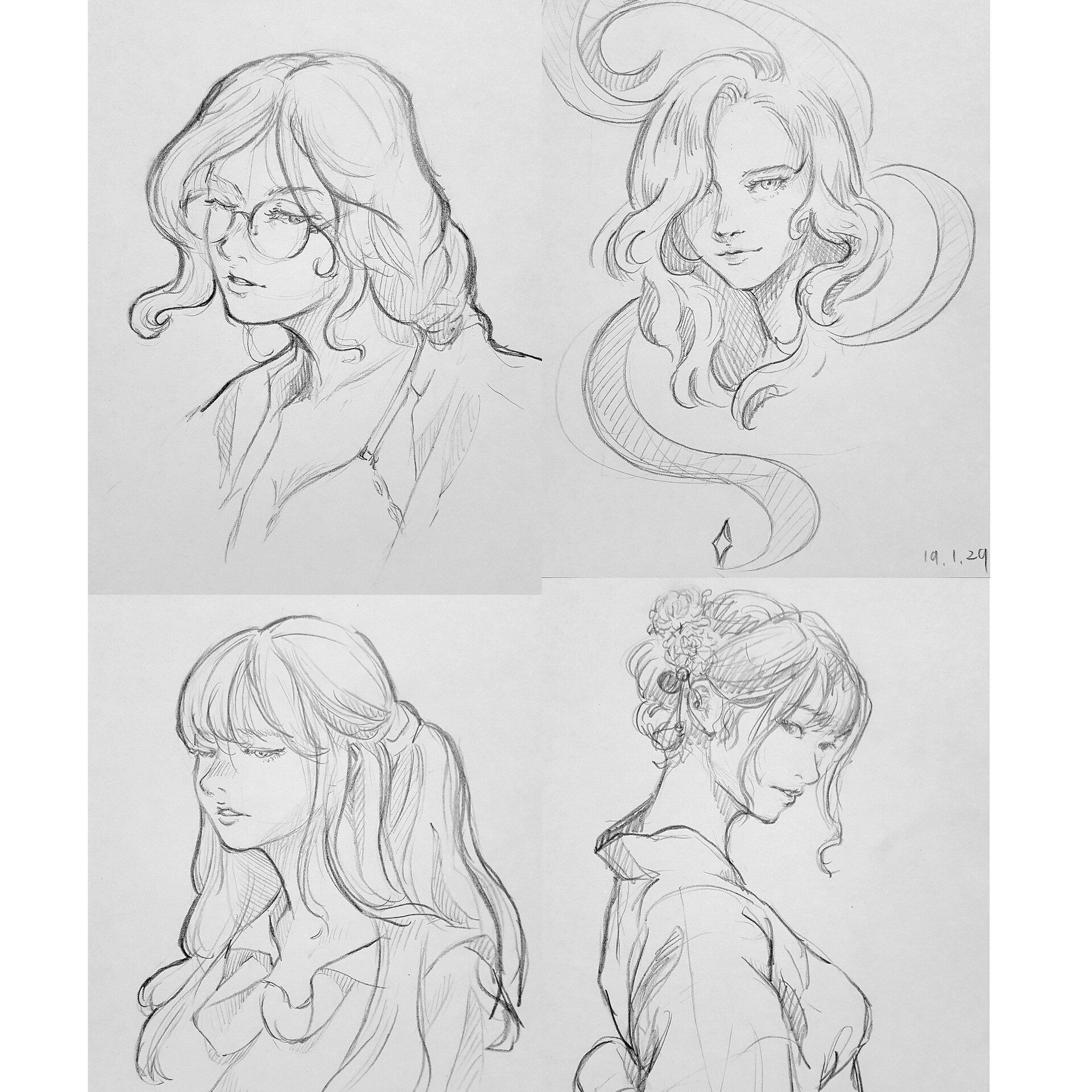 ArtStation - Face drawing