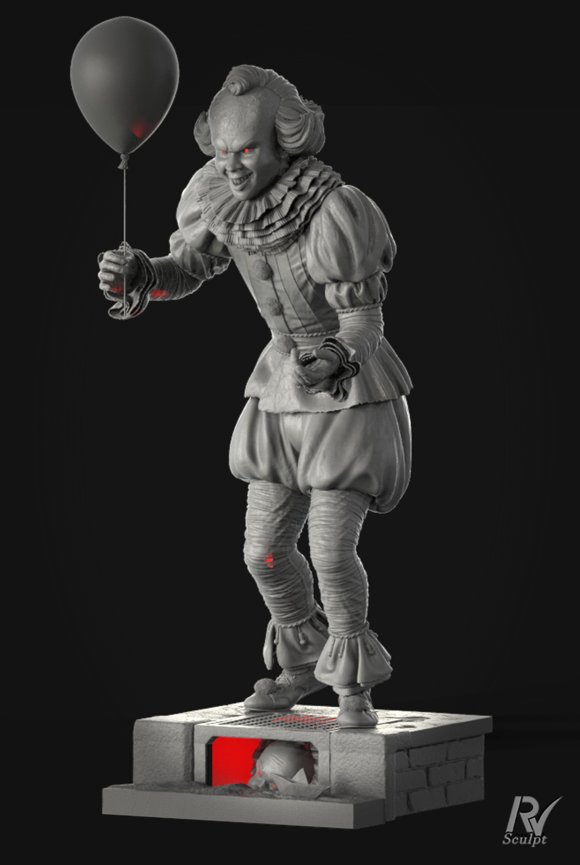 ArtStation - Pennywise Fan art for print