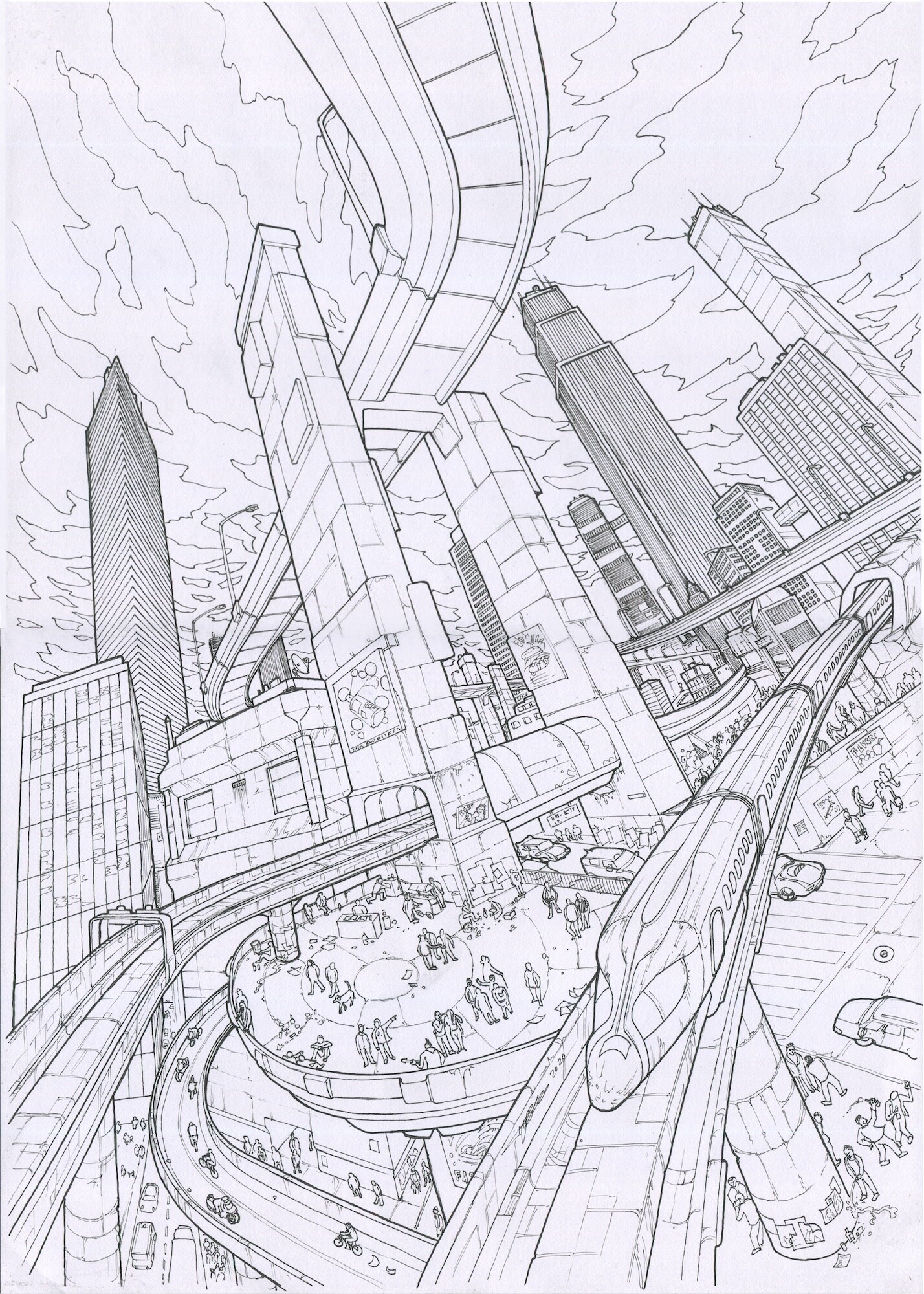 ArtStation - Soul City Scene