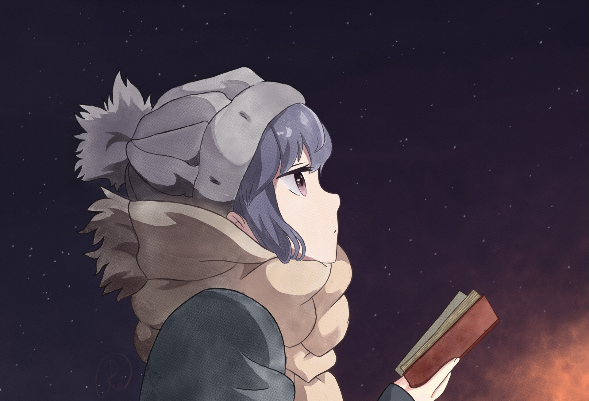 ArtStation - Shima Rin from Yuru Camp
