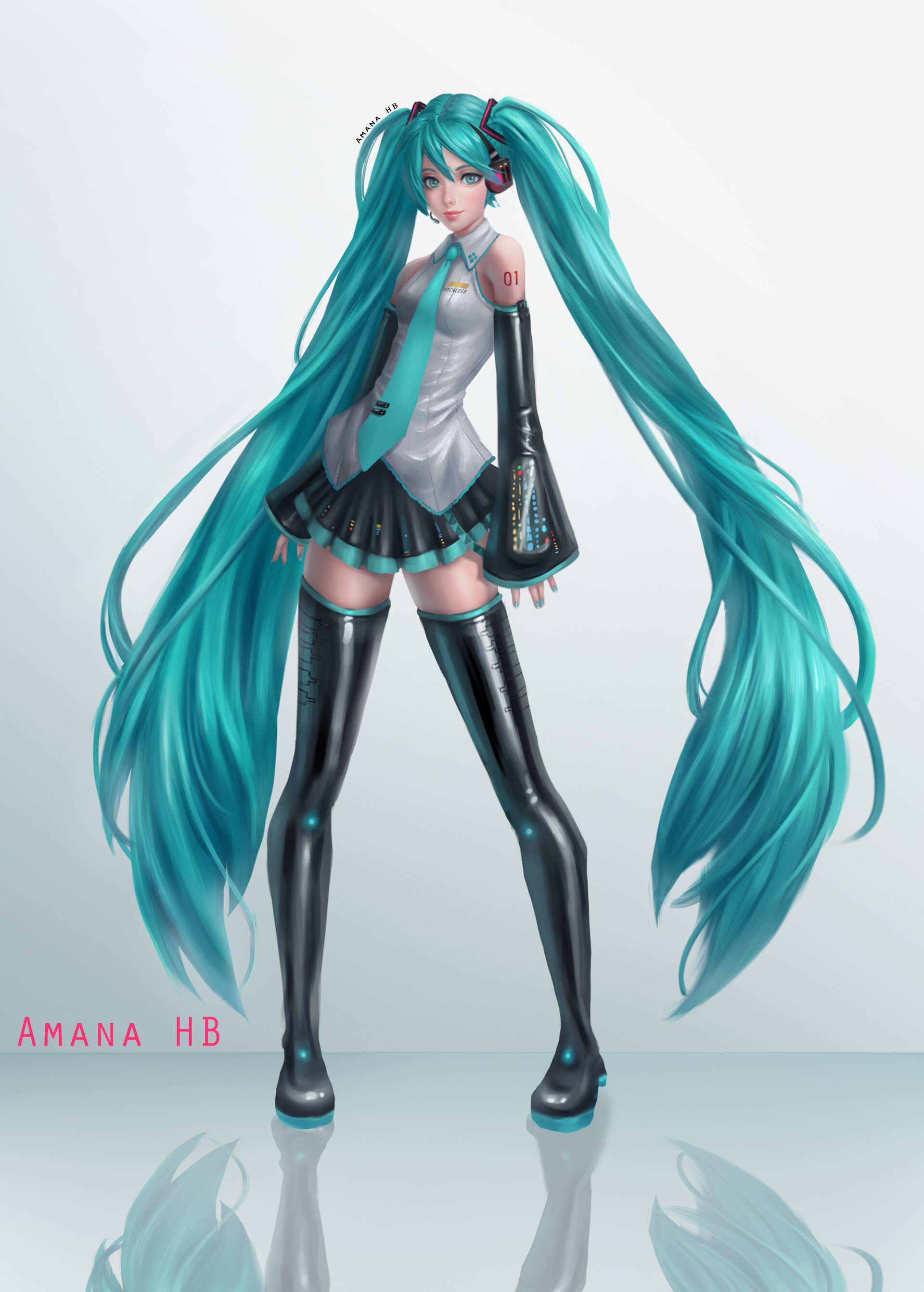 Artstation Hatsune Miku Redraw