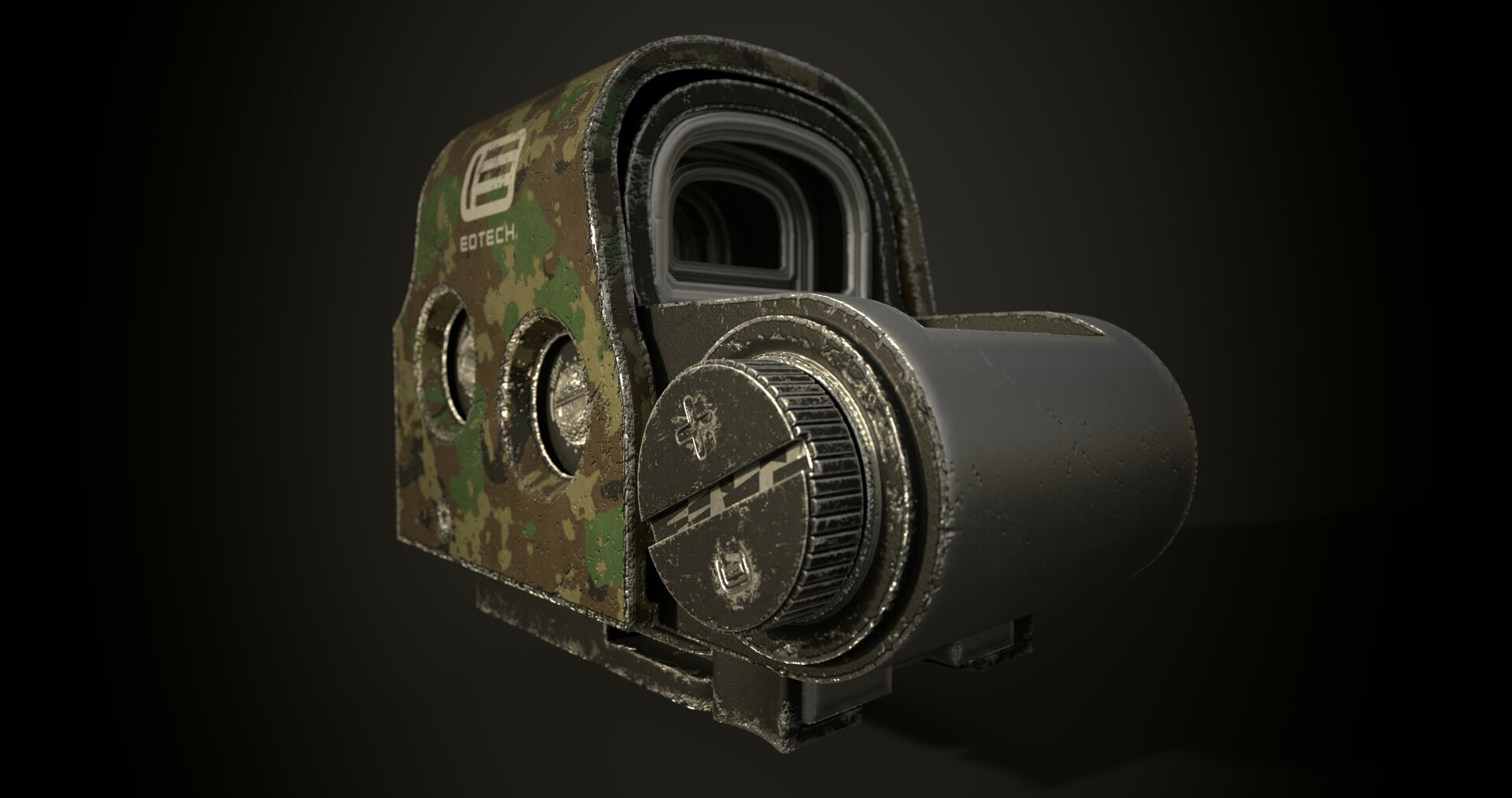 ArtStation - Holosight 3D Model - Texturing and Painting