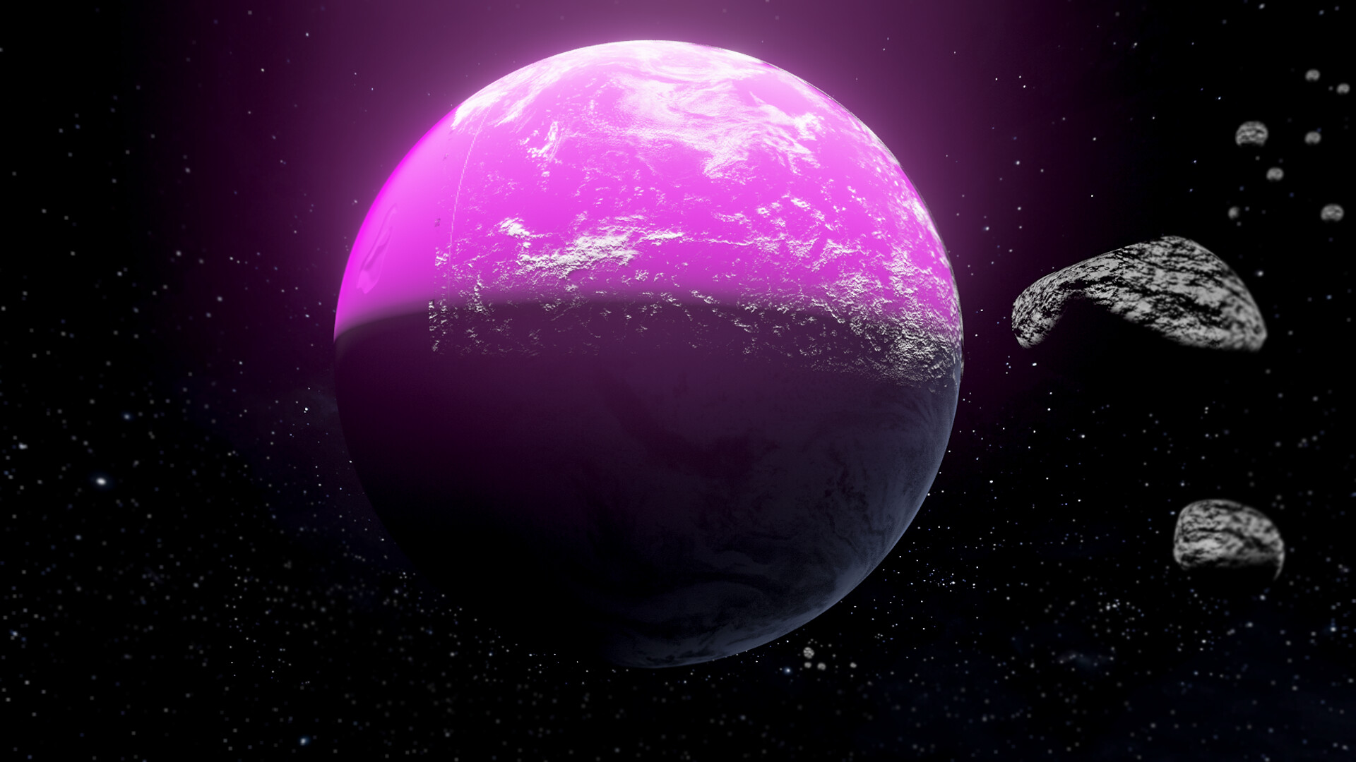ArtStation - a pink planet