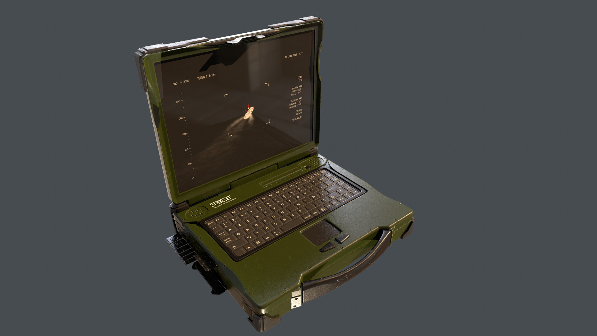 ArtStation - Military laptop