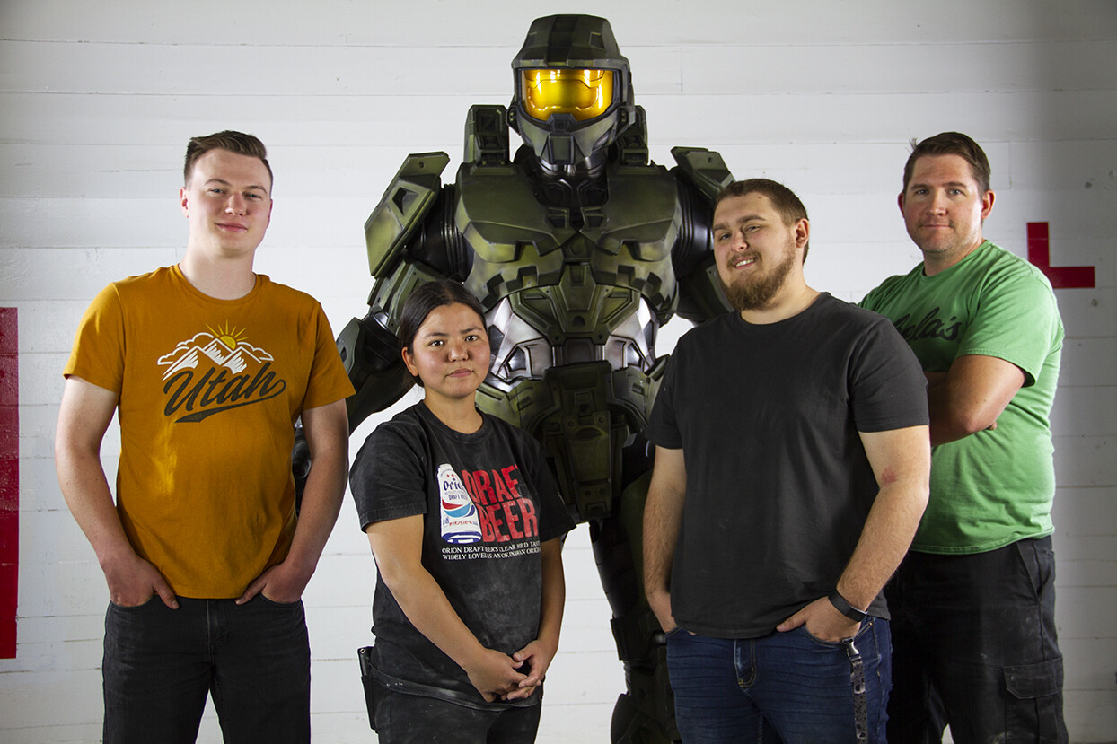 Jack Staley - Life-size 3D printed Master Chief