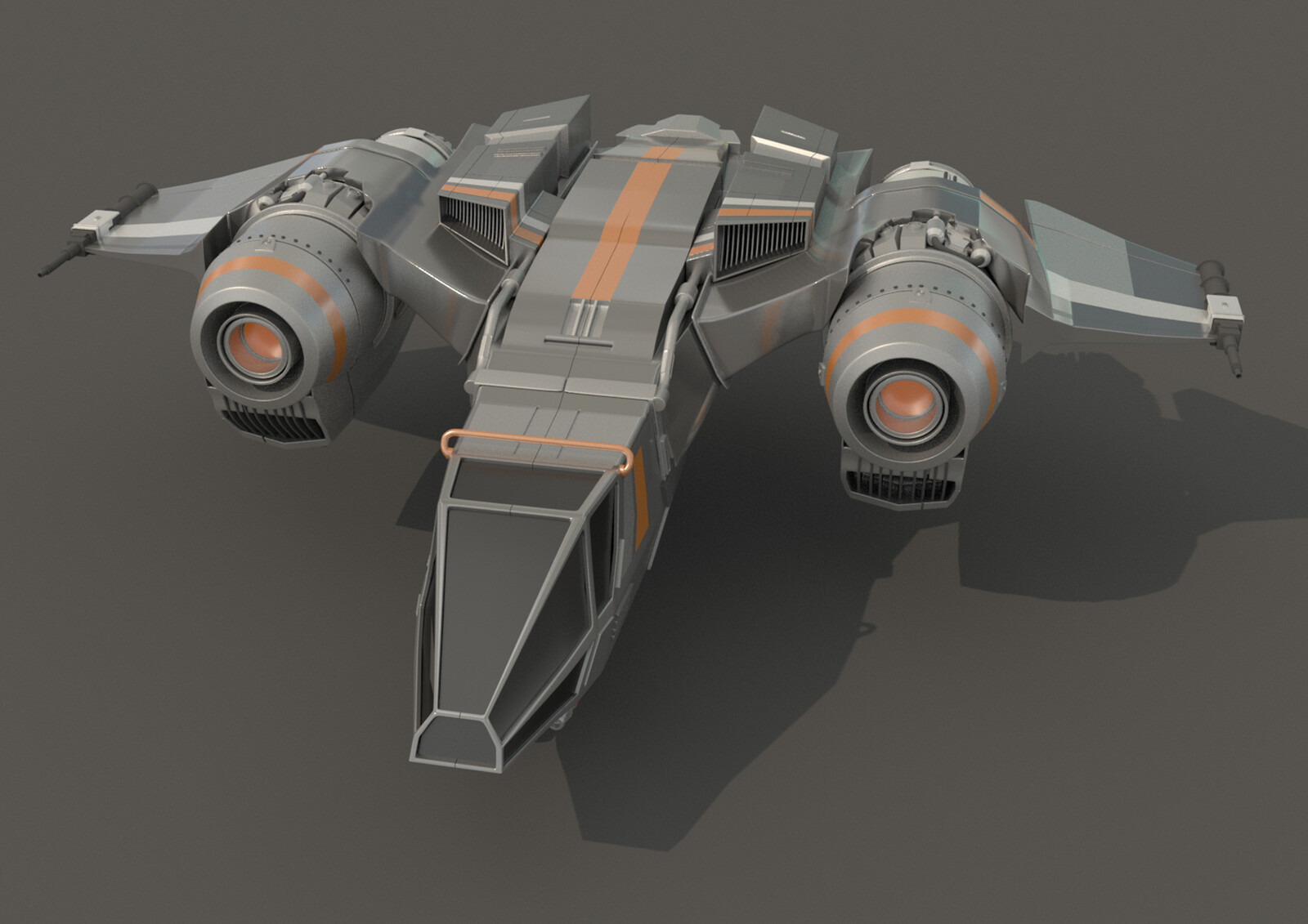 Deepak Raj - Spaceship 3D Model