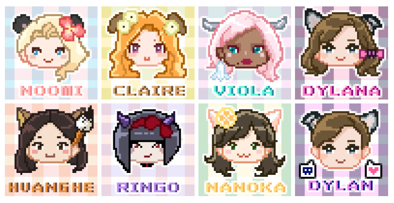 ArtStation - PIXEL profile pics for friends