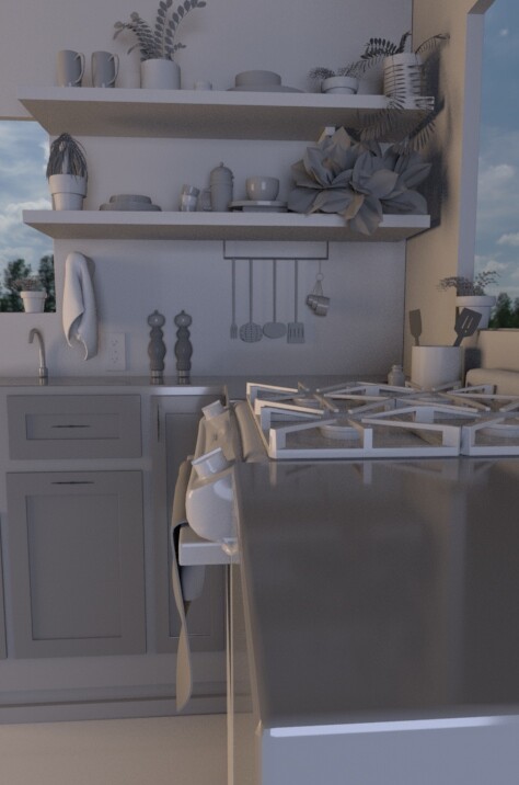 ArtStation - Prop Modeling (Kitchen)