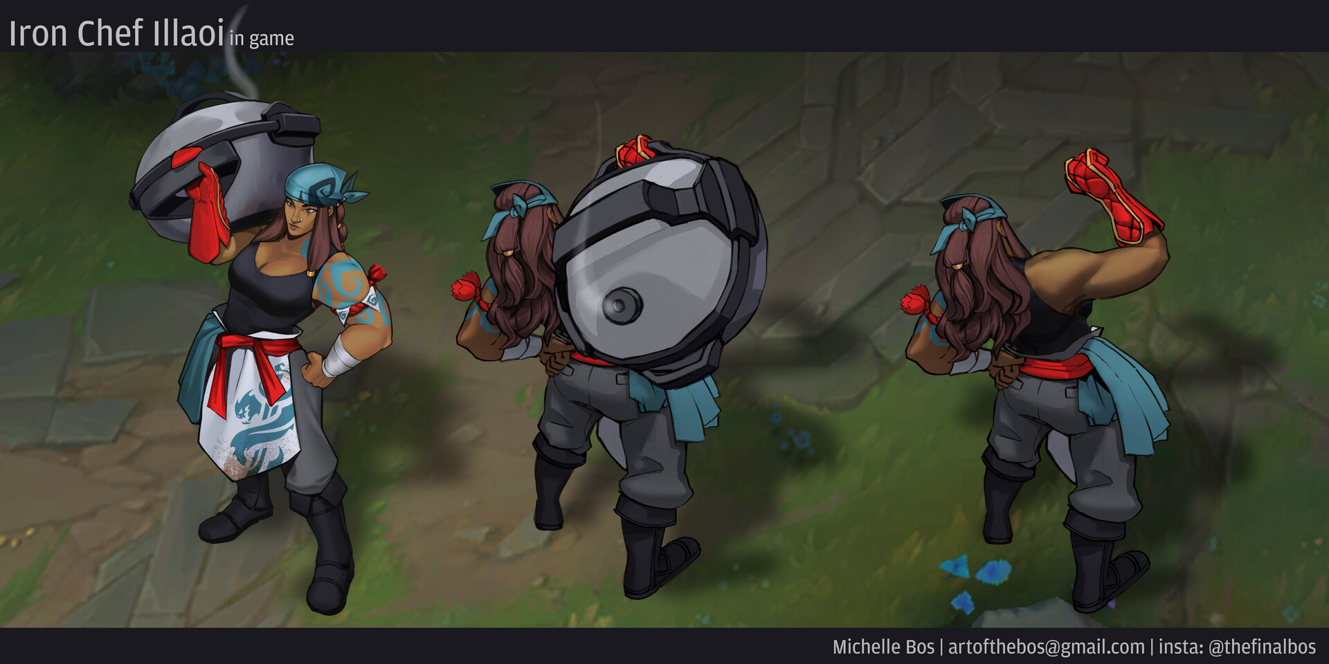 ArtStation - LoL Fanskin: Chef Illaoi