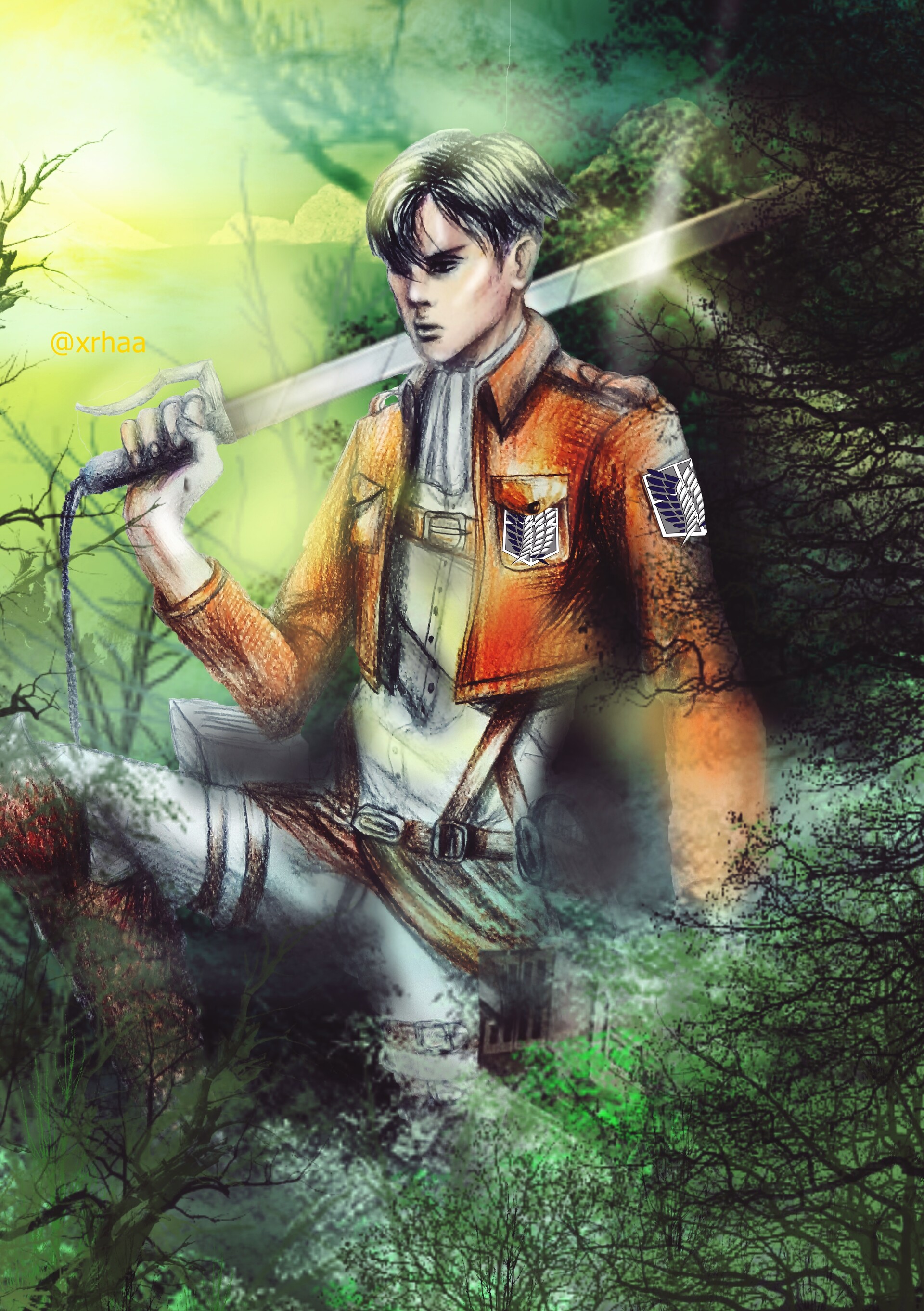 ArtStation - Levi, Attack on Titan