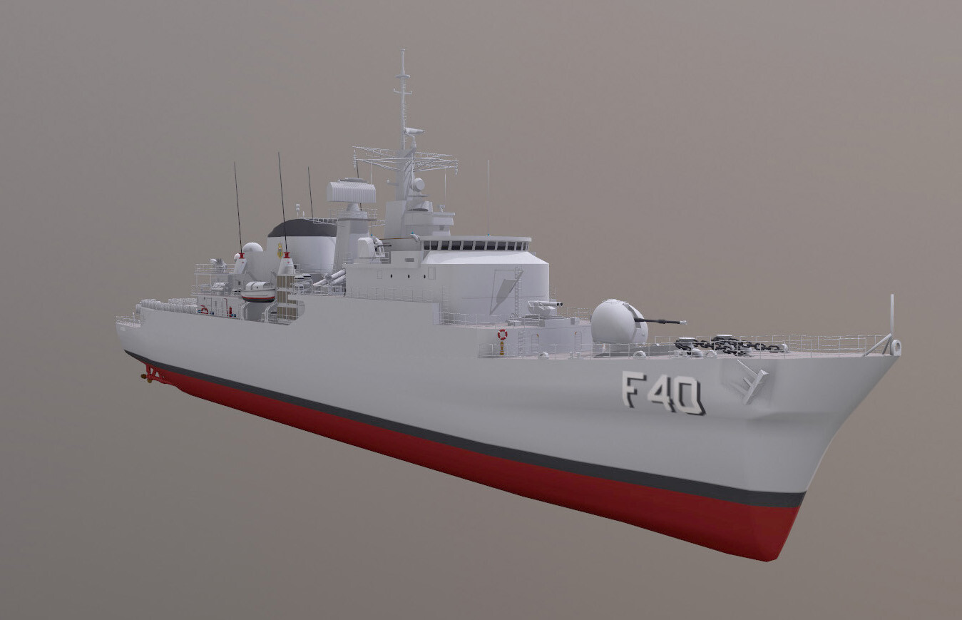 ArtStation - Niteroi class frigate new renders