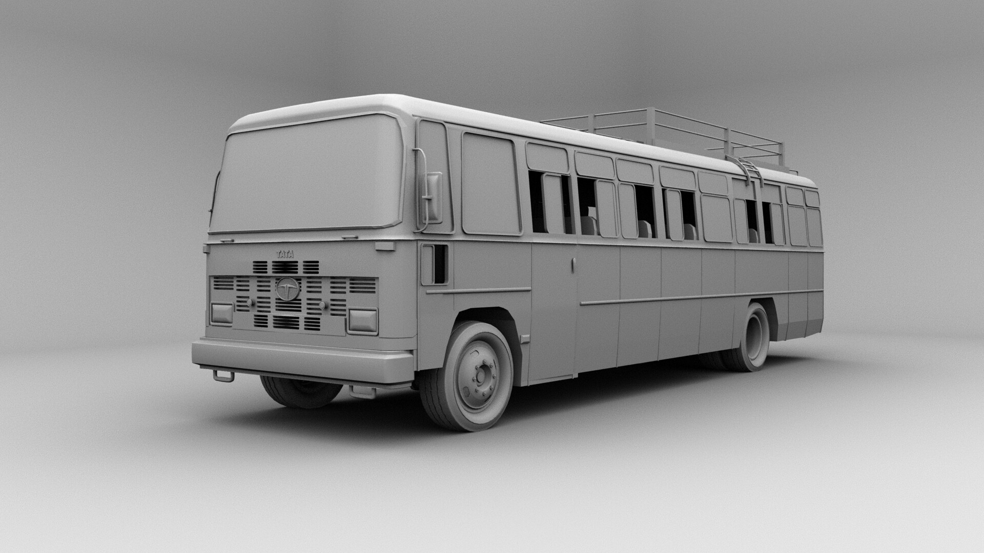 ArtStation - MSRTC ST Bus Model (AO), Saurabh Ithape