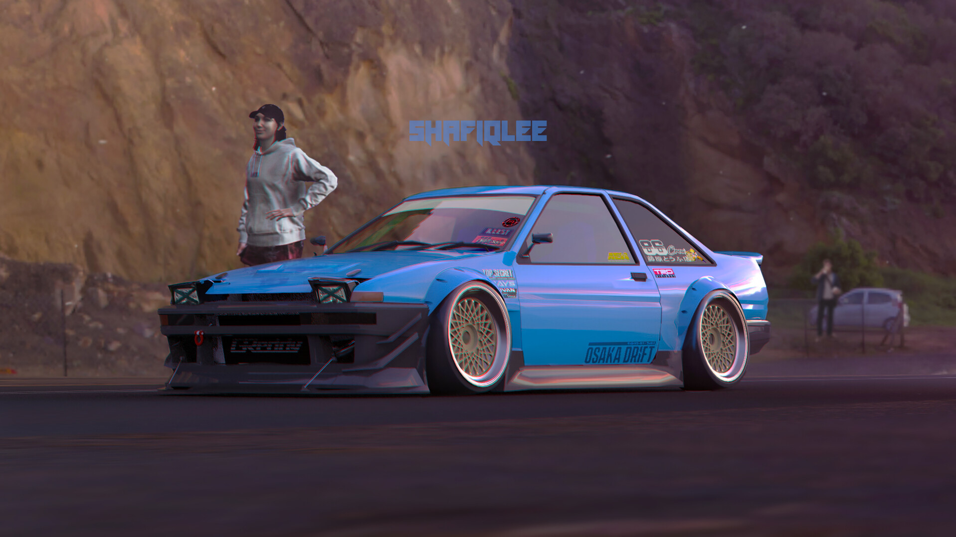 ArtStation - AE86 Coupe 'Sunset'