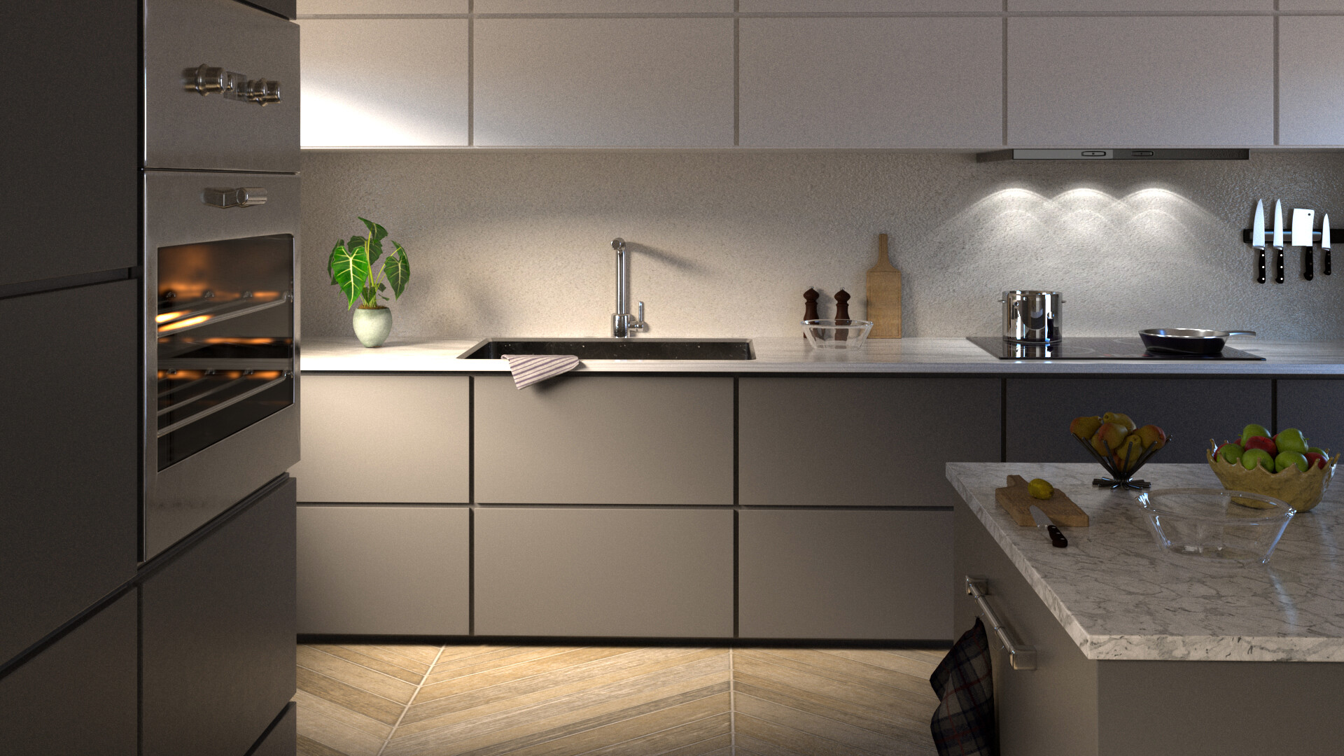 ArtStation - Archviz Kitchen Render