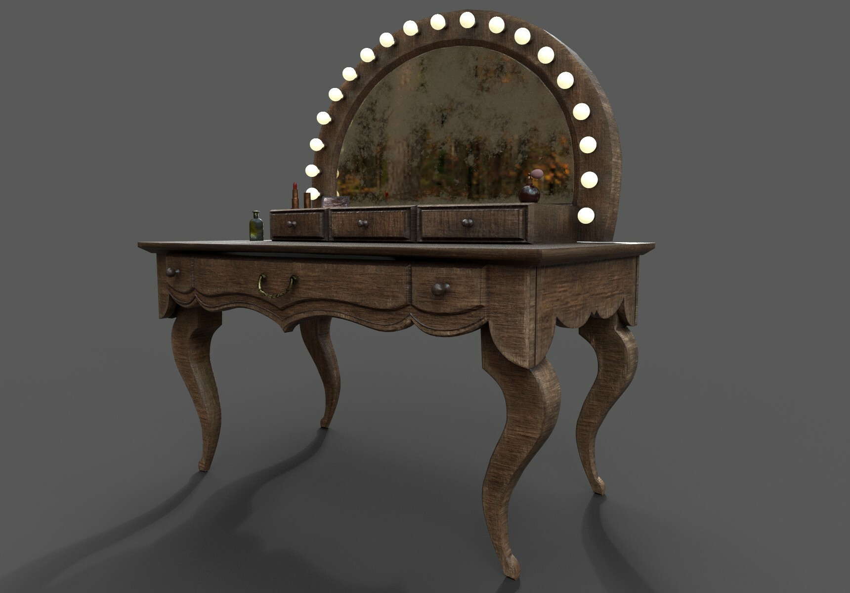 ArtStation - Dressing Table - videogame asset