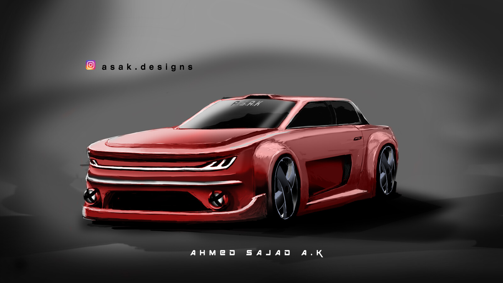 ASAK DESIGNS - FIRST CONCEPT CAR DESIGN OF MINE