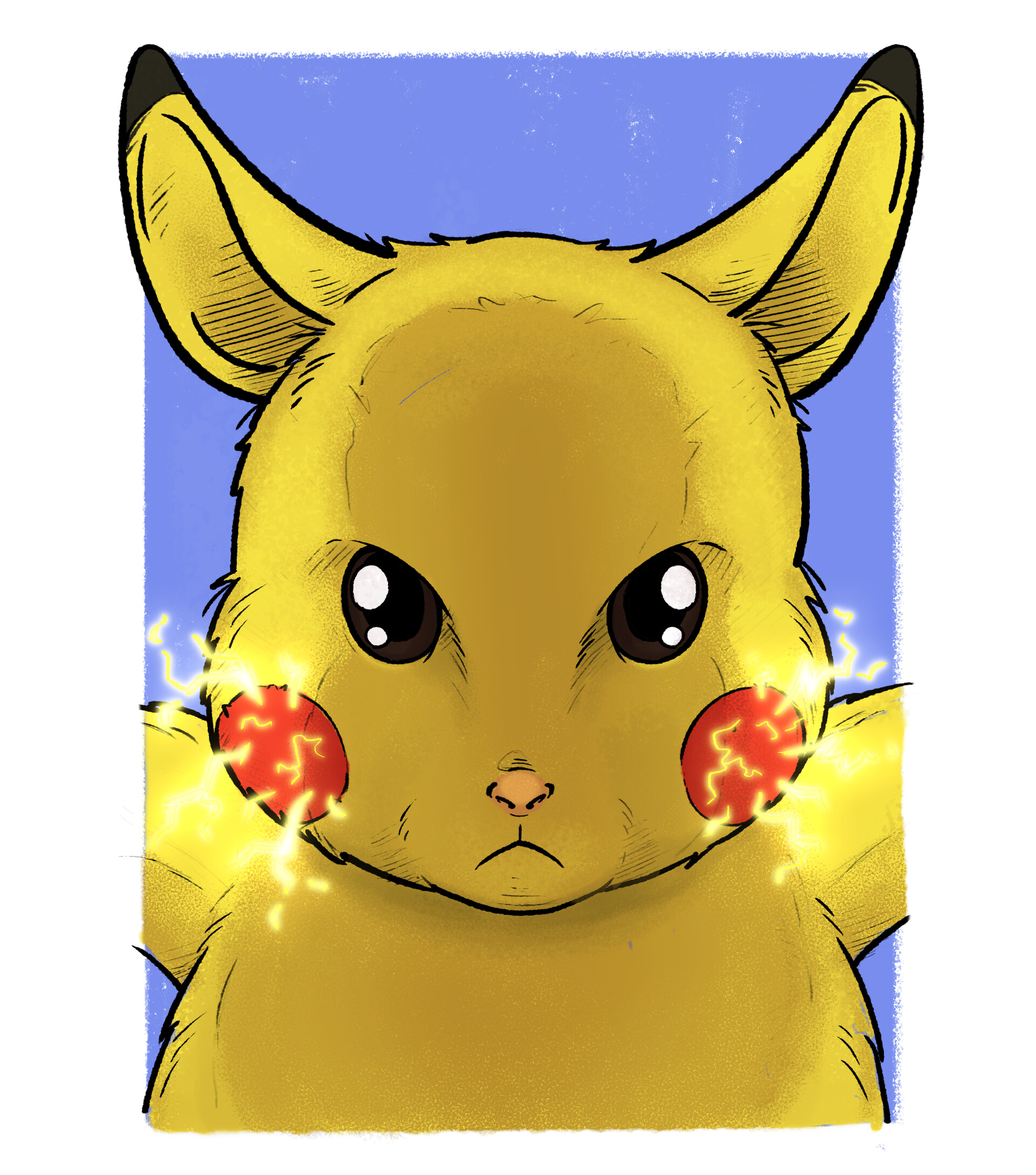 Cute Sad Pikachu