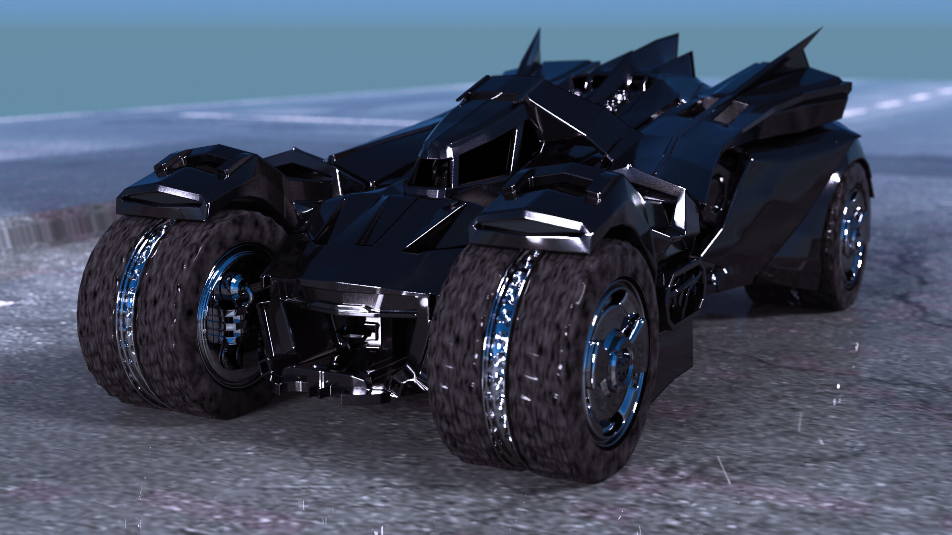 ArtStation - Batmobile (Arkham Knight)