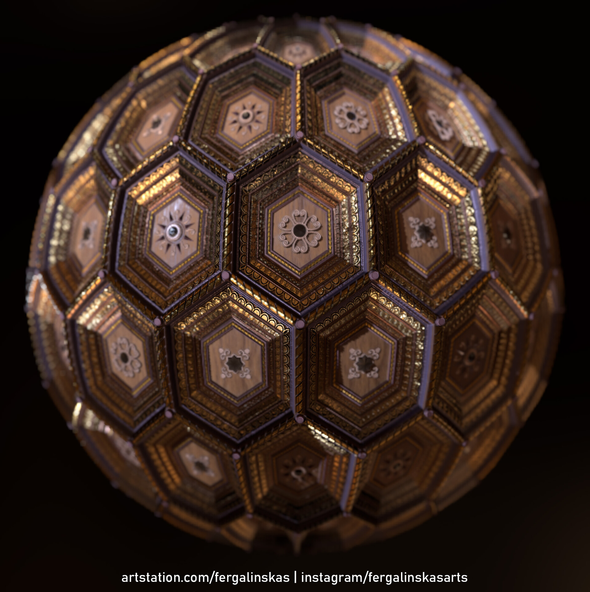 ArtStation - Baroque Ceiling Material - Substance Designer