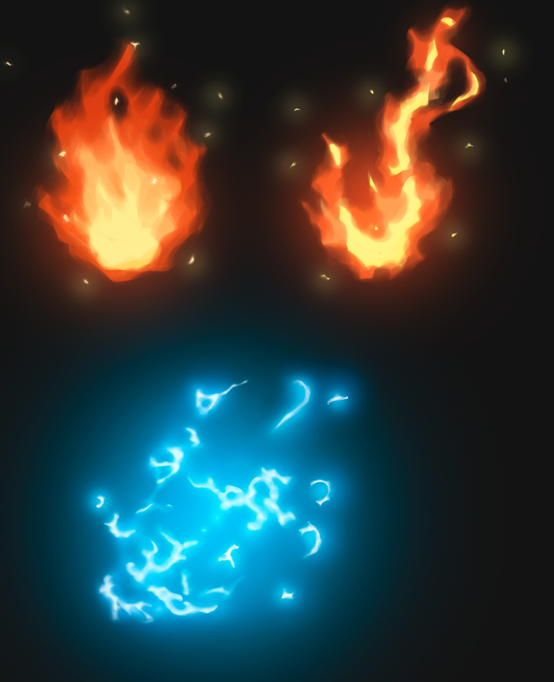ArtStation - Flame and magic study