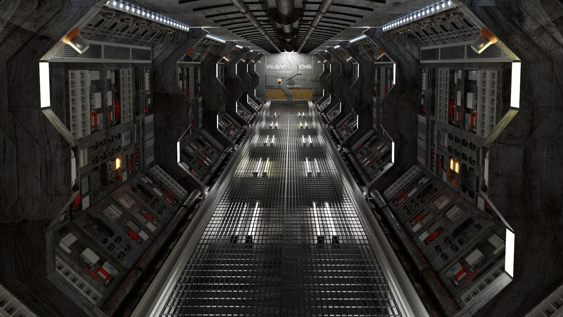 ArtStation - Spaceship Corridor