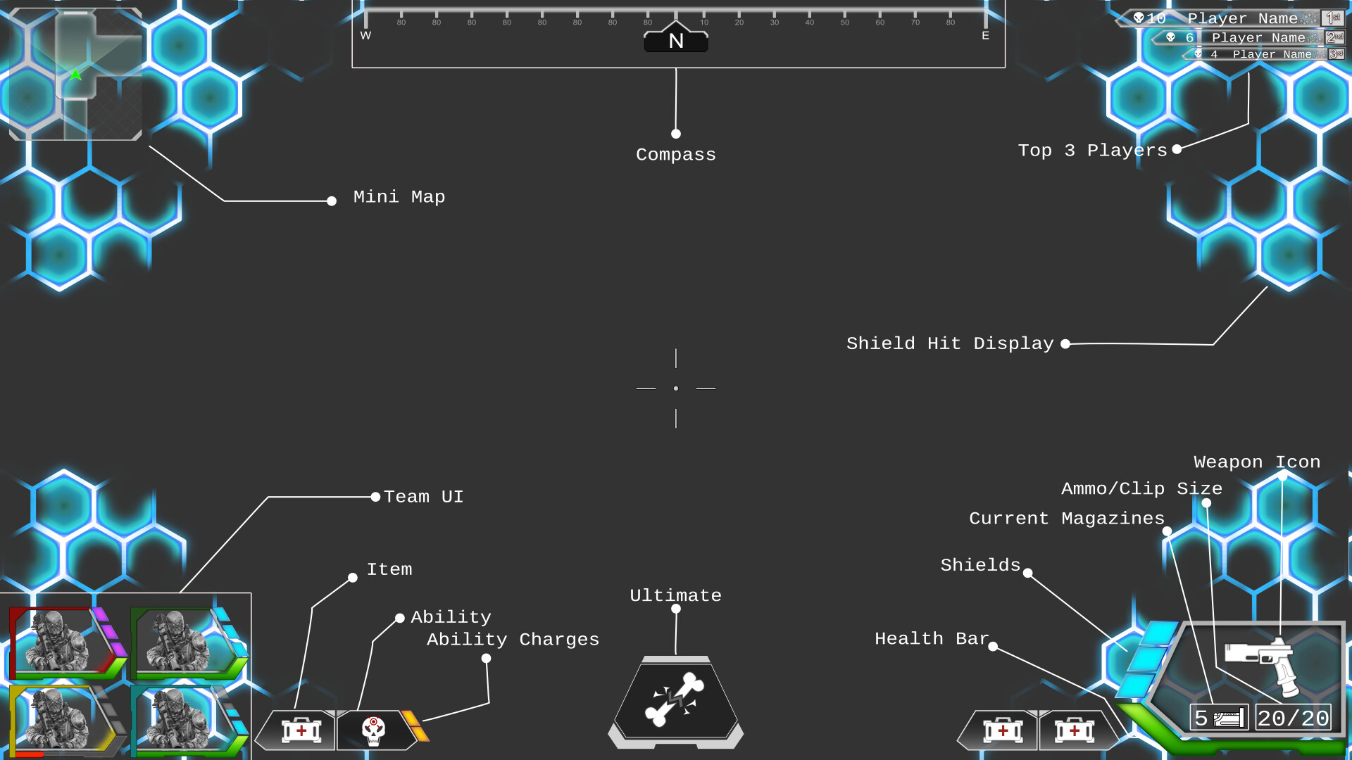 Daniel Fairs - FPS Sci Fi UI
