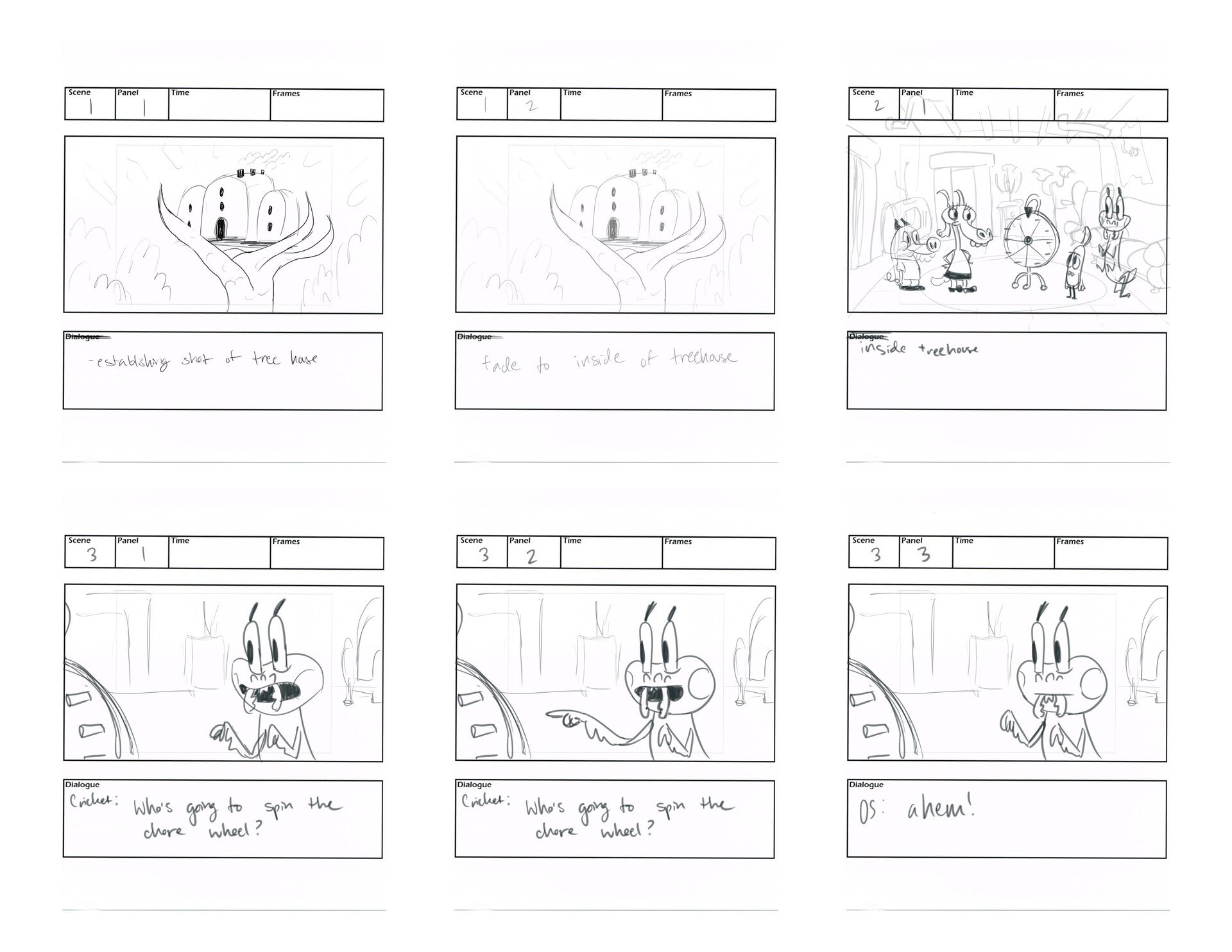 pig goat banana cricket coloring pages