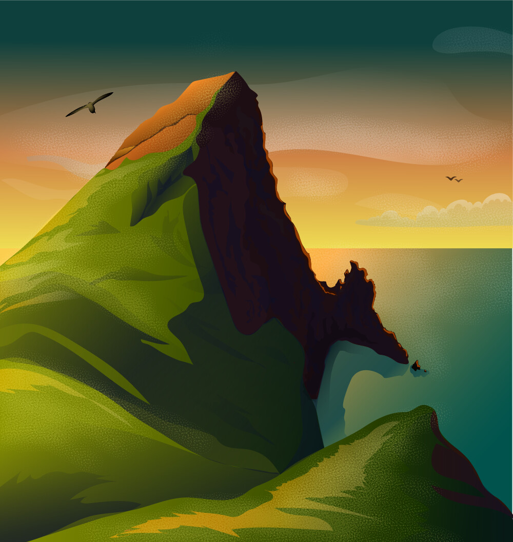 ArtStation - Landscape in vector