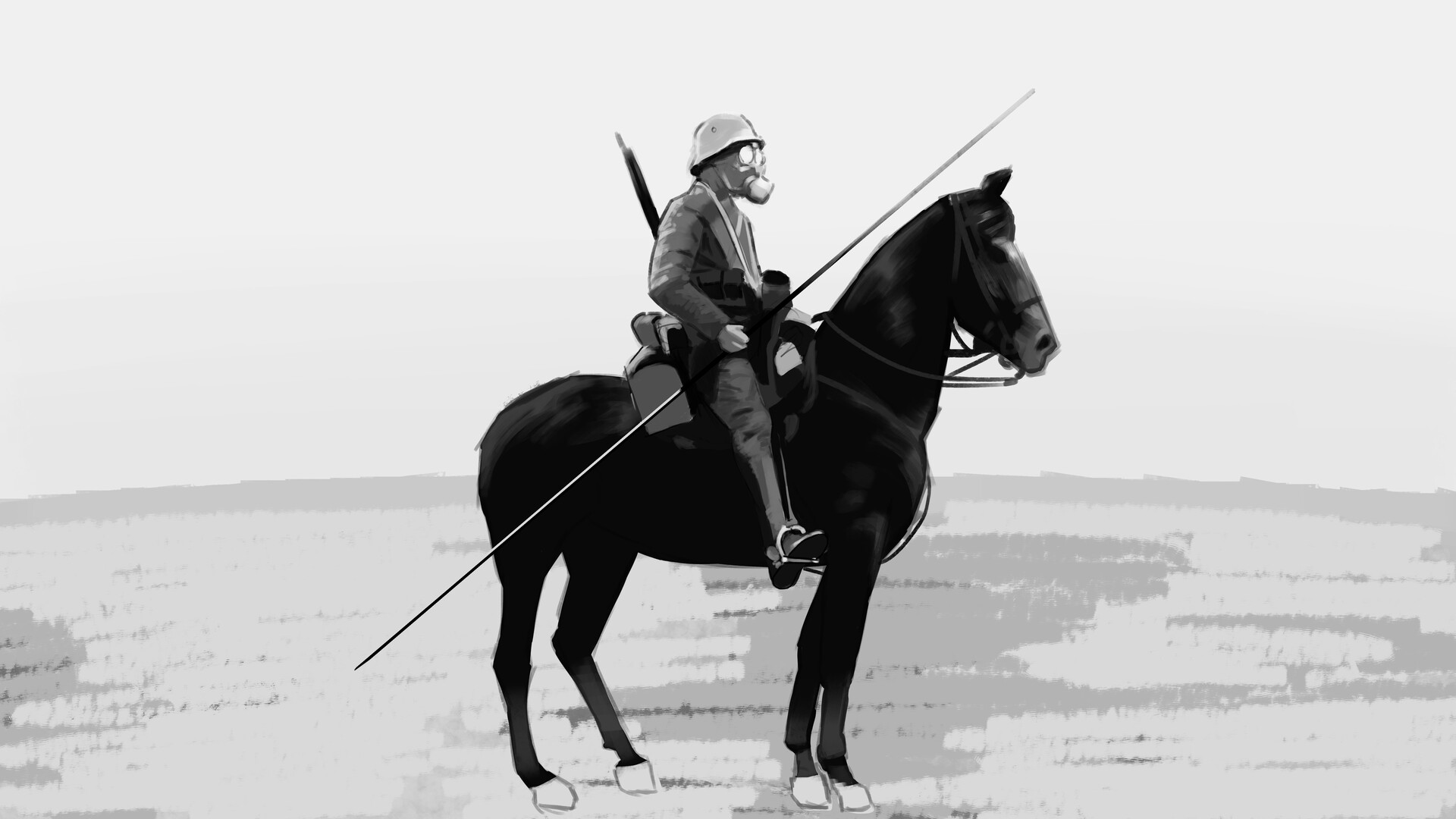 ArtStation - Imperial German Lancer Digital Painting Study