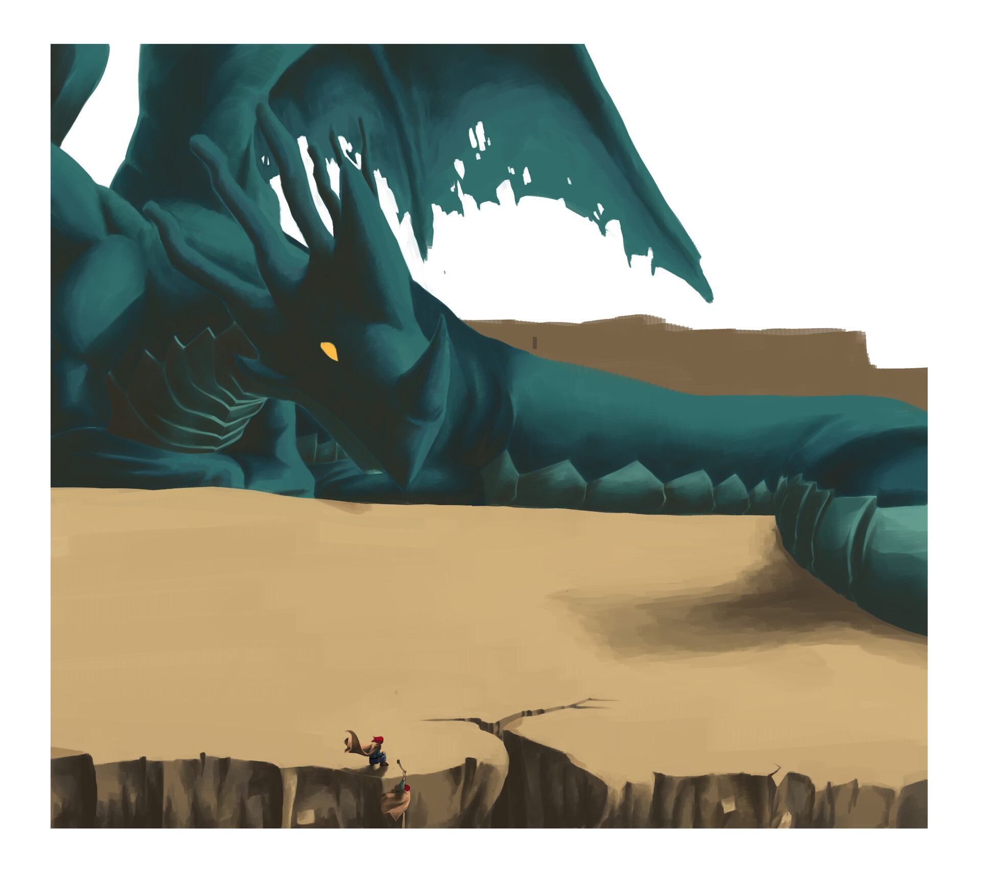 ArtStation - Work In Progress - Desert Dragon