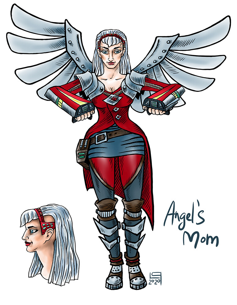 ArtStation - Angel's Mom, Ladislava Pechova