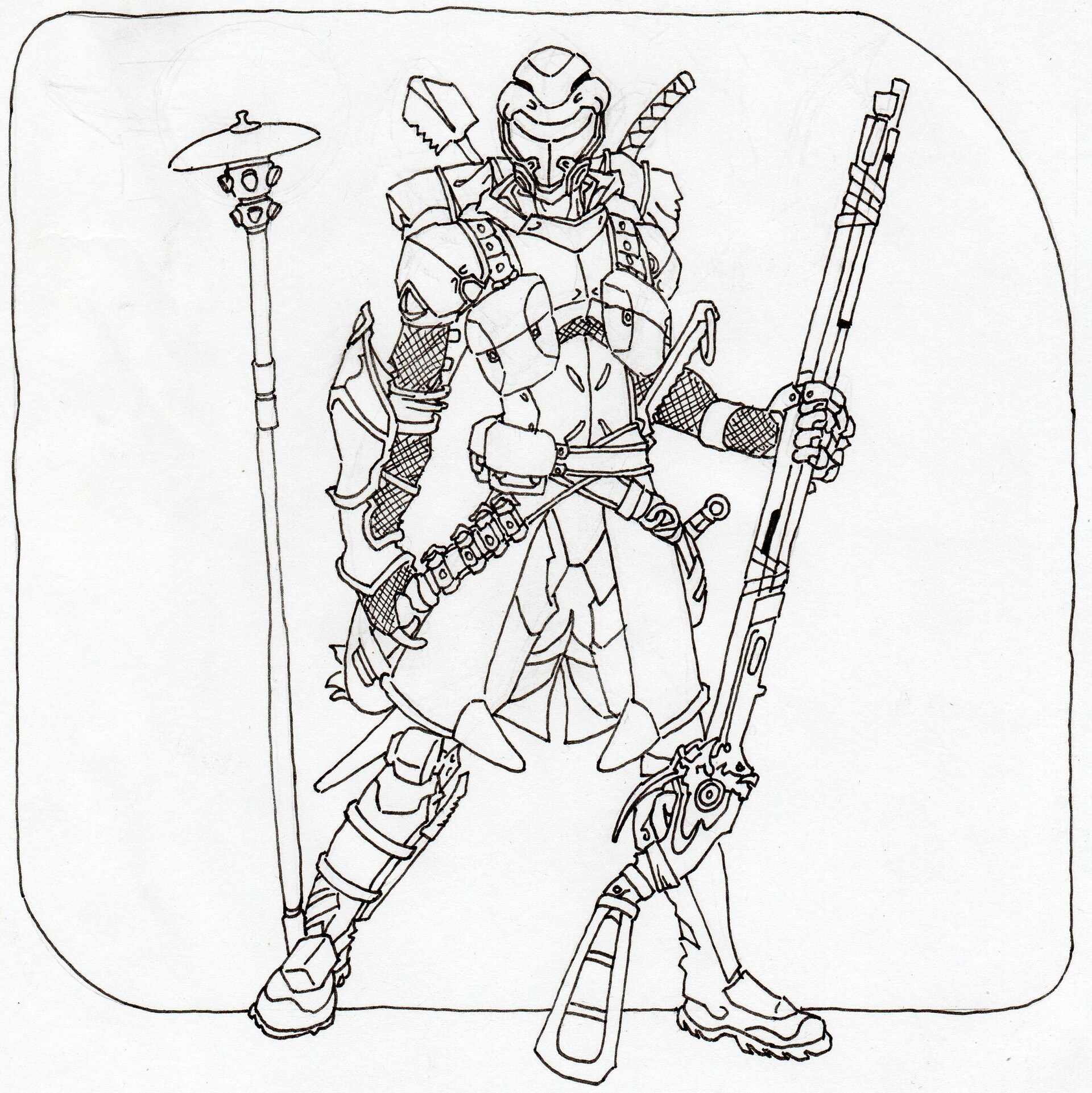 ArtStation - #24 Monk & Nomad Trooper