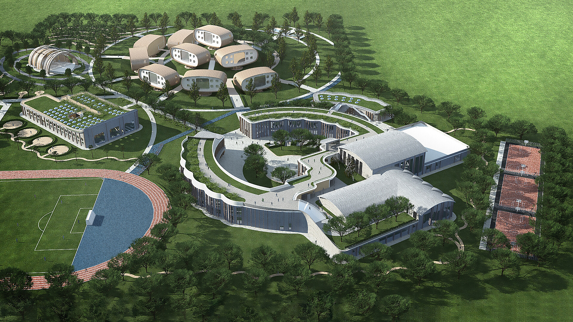 ArtStation - Residential school project