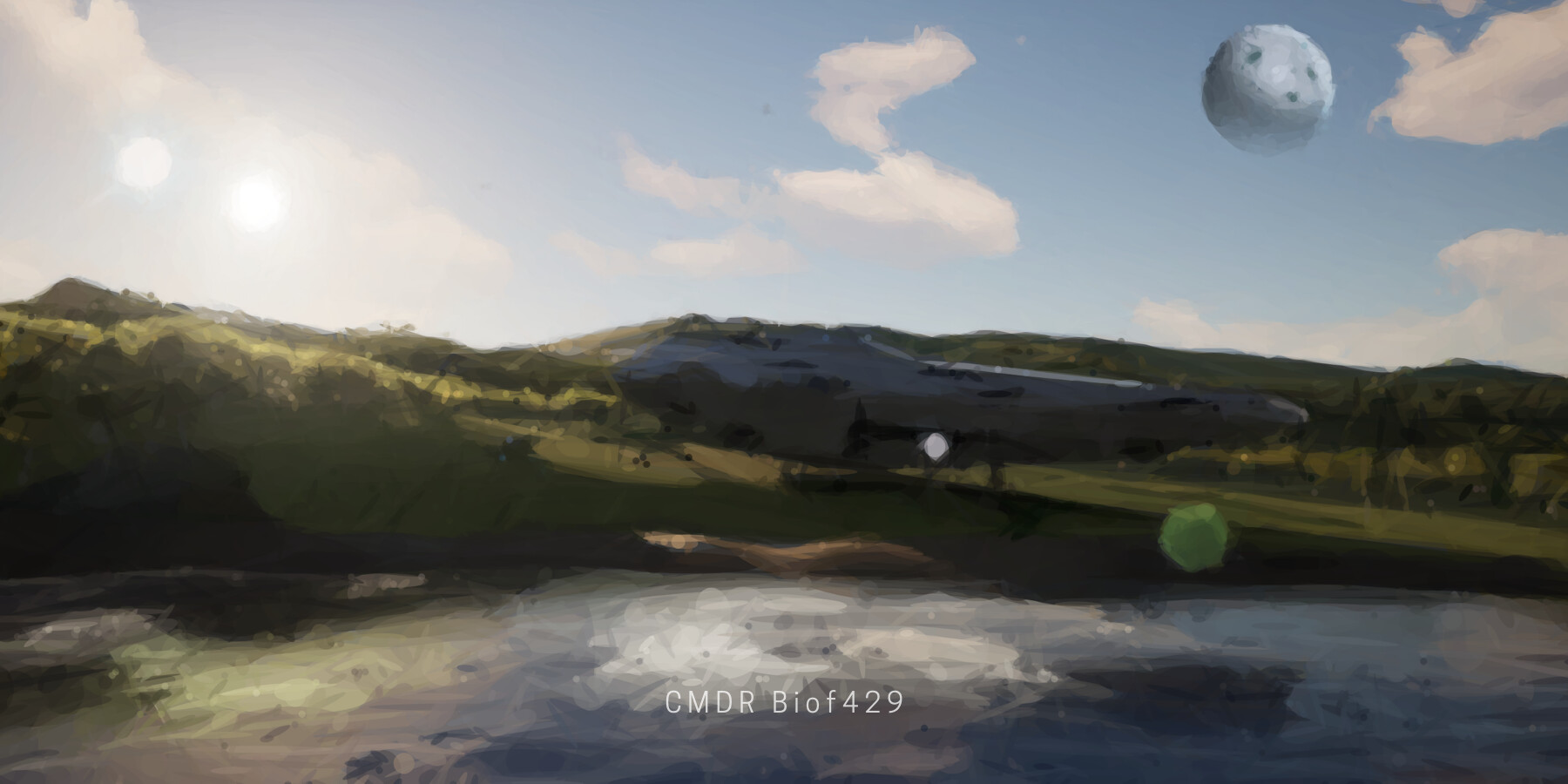 ArtStation - Anaconda atomospheric planet - Elite Dangerous