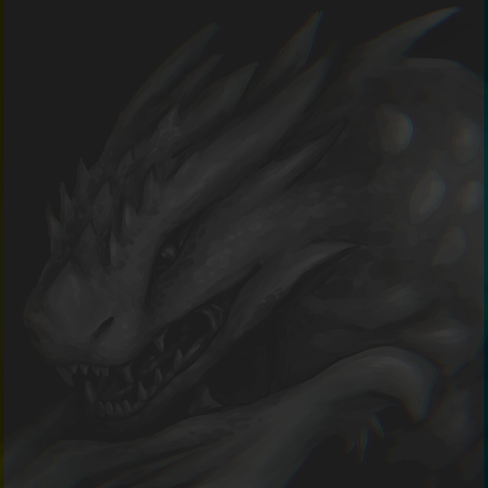ArtStation - incredibly dark dragon drawing